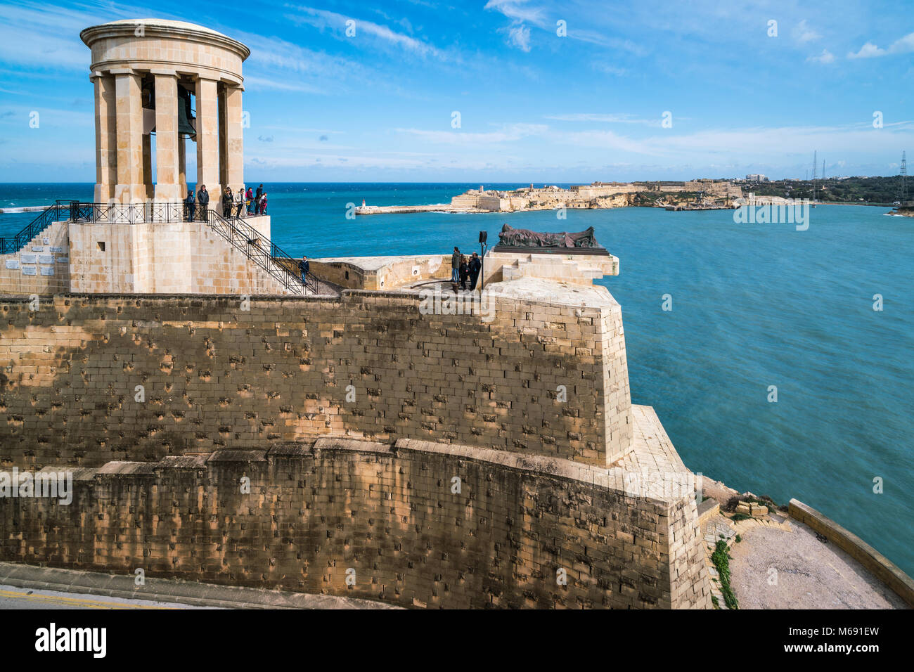 Siege Bell War Memorial in Valletta , Malta, Europe Stock Photo - Alamy