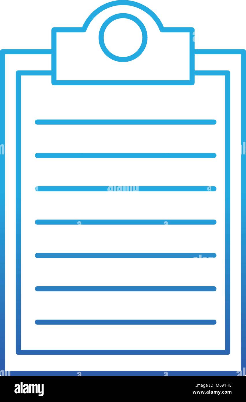 degraded line check list document note in the clipboard Stock Vector ...
