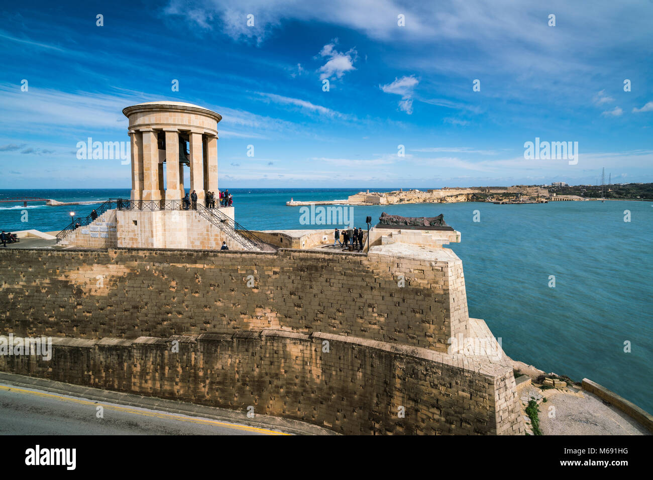 Siege Bell War Memorial in Valletta , Malta, Europe Stock Photo - Alamy