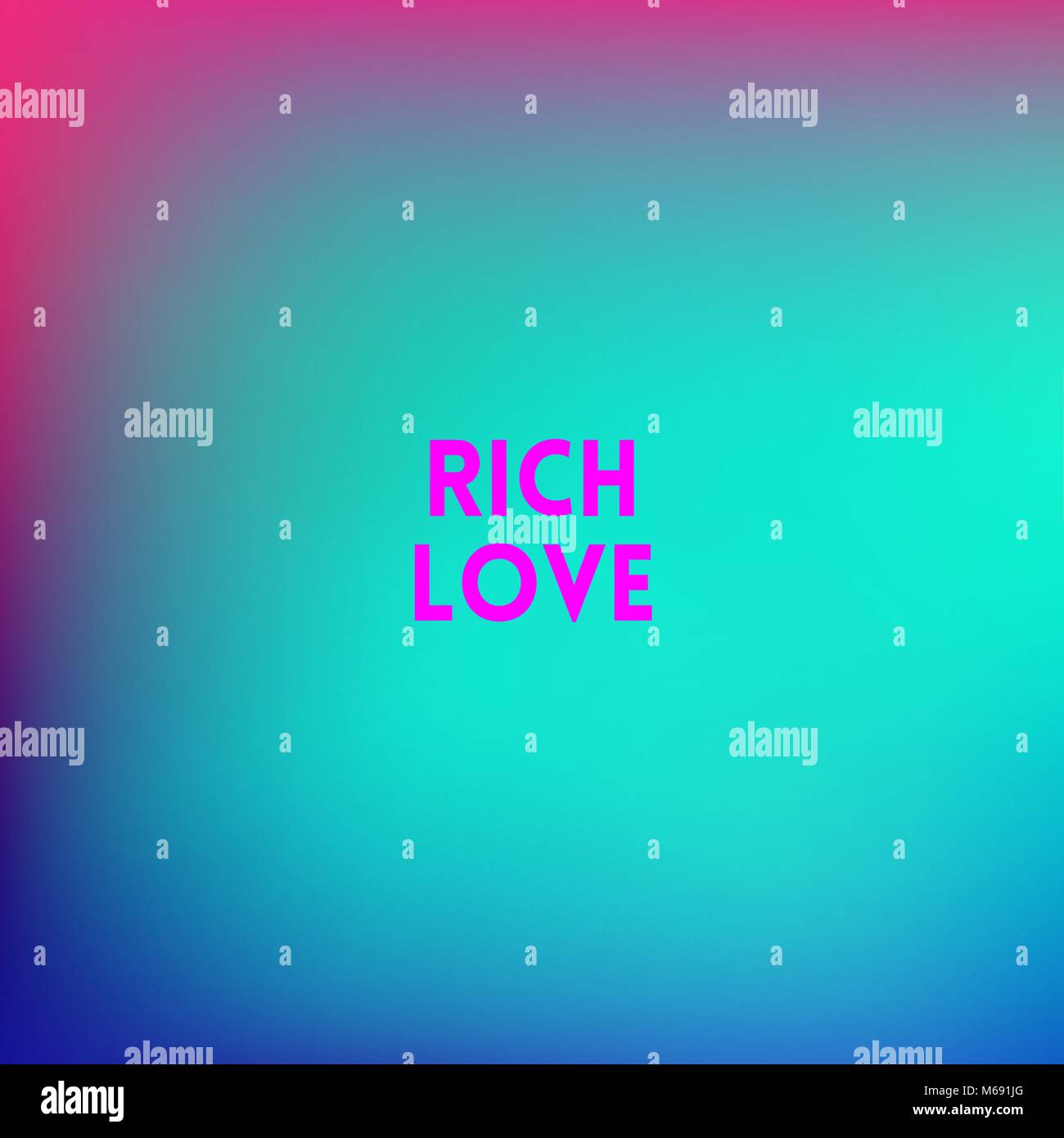 square blurred background - sunset colors With motivating quote Stock ...