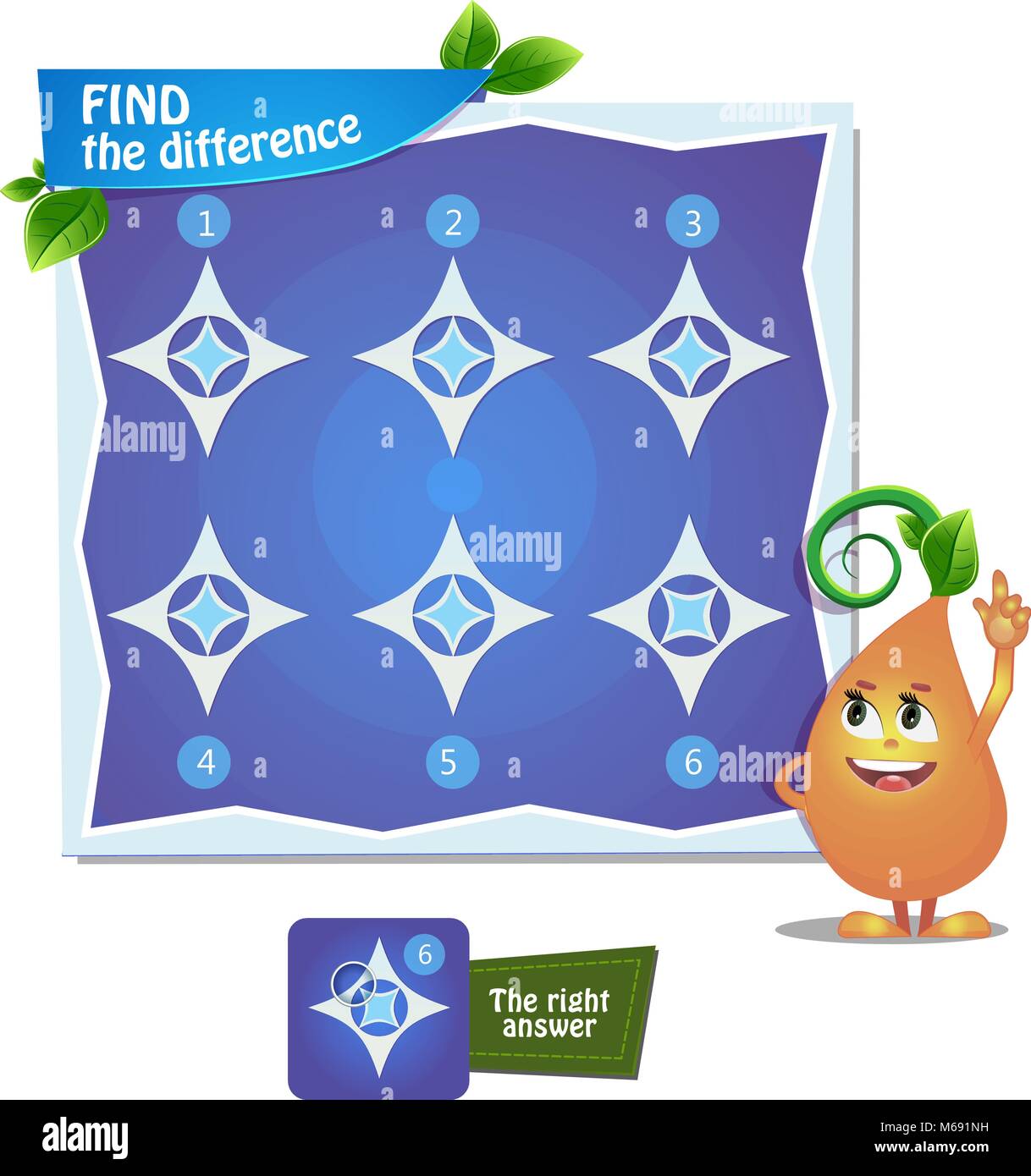 educational game for kids. development of logic, iq. Task game find the ...