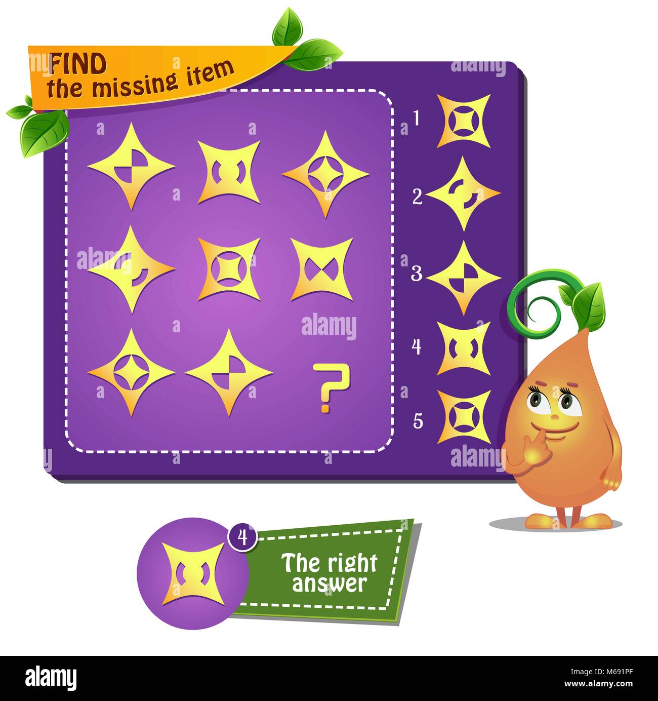 educational game for kids and adults. development of logic, iq. Task ...