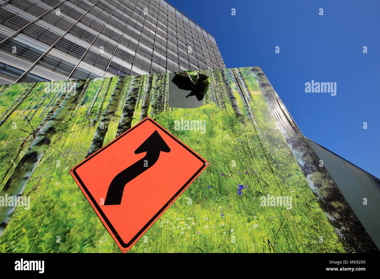 Deviation sign hi-res stock photography and images - Alamy