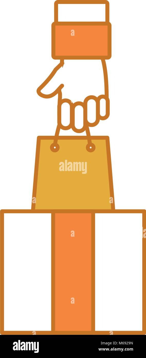 Man grabbing bag Stock Vector Images - Alamy