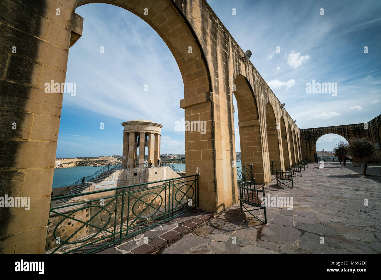 Siege Bell War Memorial in Valletta , Malta, Europe Stock Photo - Alamy