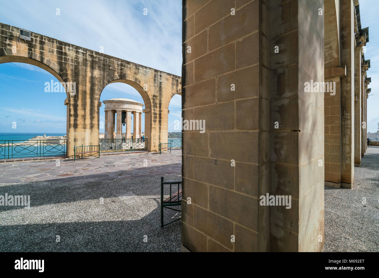 Siege Bell War Memorial in Valletta , Malta, Europe Stock Photo - Alamy