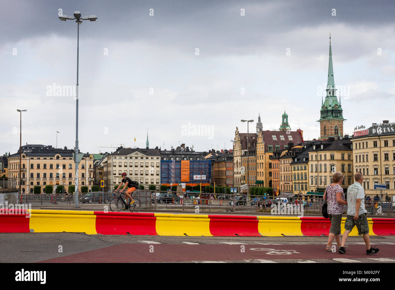 People walk towards Gamla Stan in Stockholm, Sweden Stock Photo - Alamy