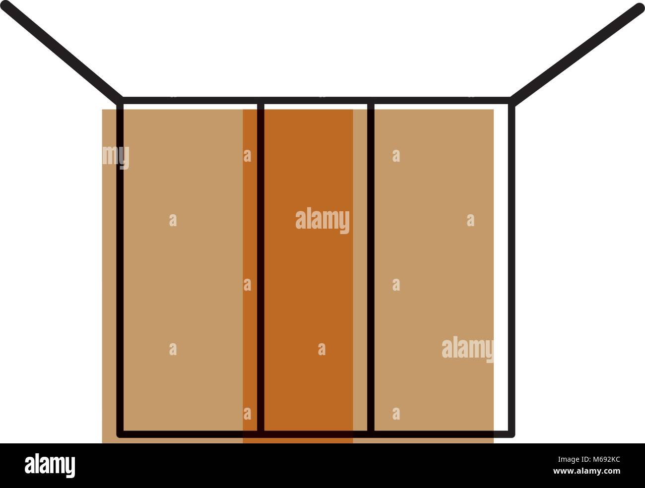 moved color open delivery package service shipping Stock Vector Image ...