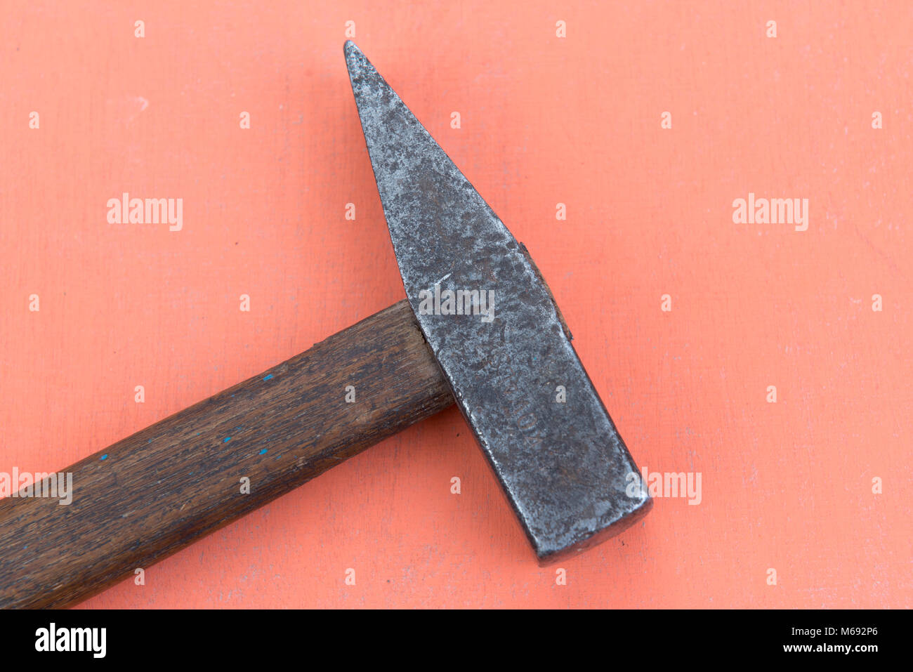 tools on a orange background Stock Photo - Alamy