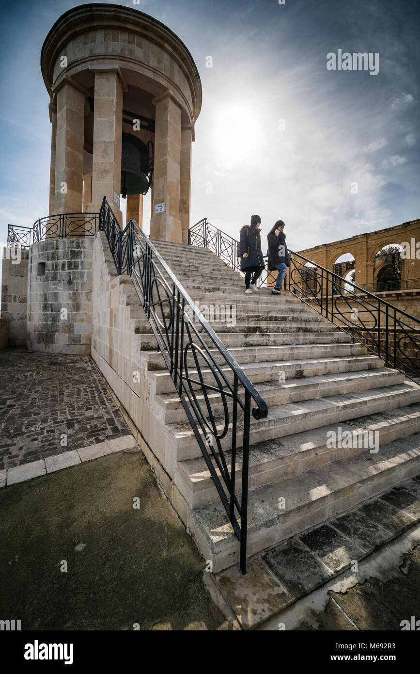 Siege Bell War Memorial in Valletta , Malta, Europe Stock Photo - Alamy