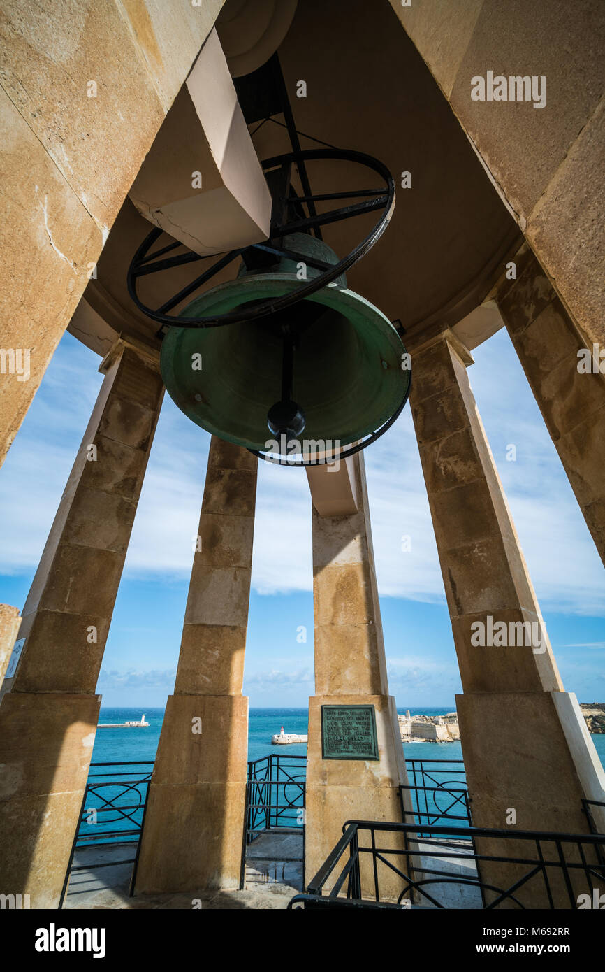 Siege Bell War Memorial in Valletta , Malta, Europe Stock Photo - Alamy