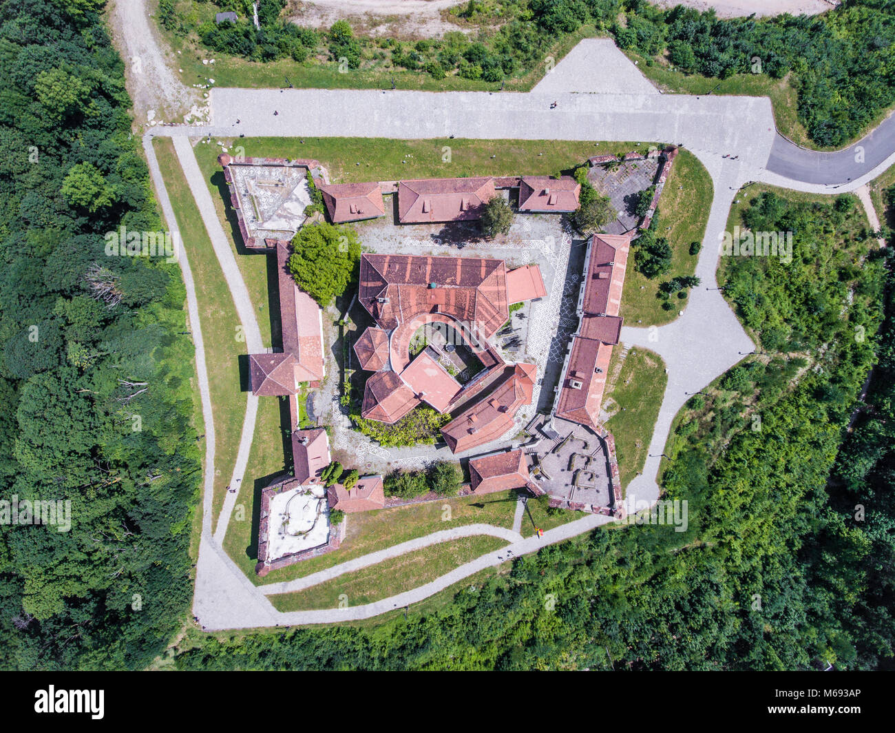 Brasov Fort top down view Stock Photo - Alamy