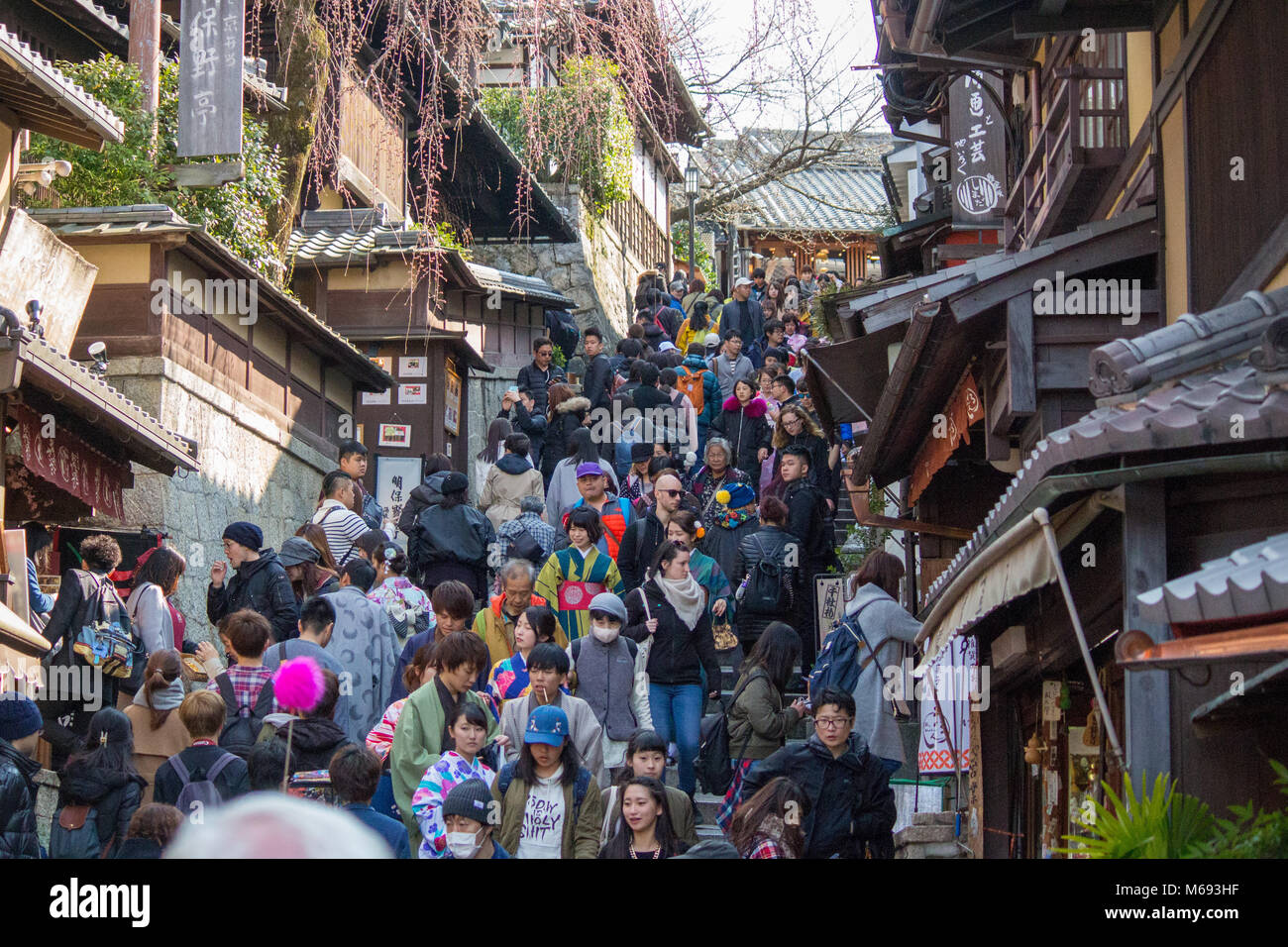 Kyoto busy streets hi-res stock photography and images - Alamy