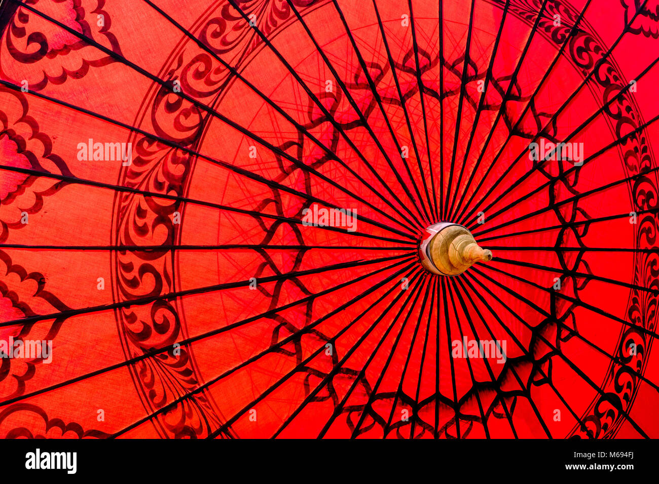 Myanmar burma burmese umbrellas parasols hi-res stock photography and ...