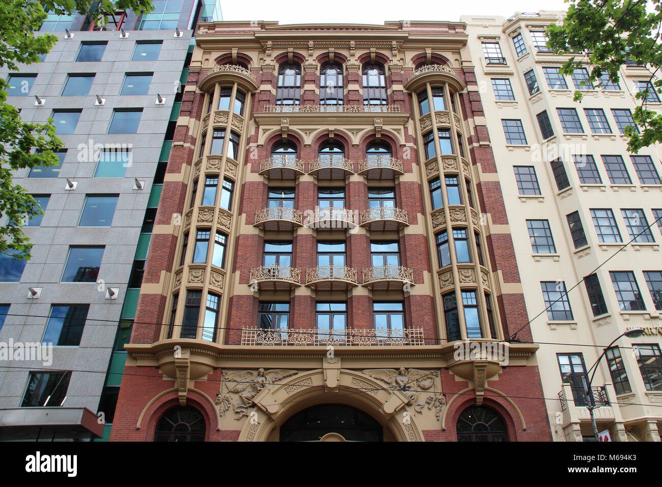 Buildings on Collins street in Melbourne (Australia Stock Photo - Alamy