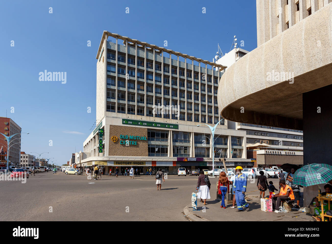 ZIMBABWE, BULAWAYO, OCTOBER 27: Peoples on street in the second largest ...