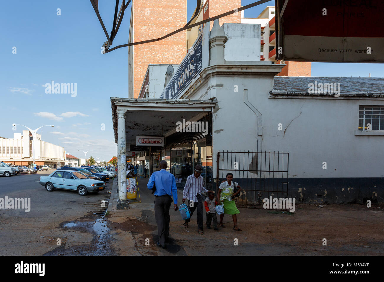ZIMBABWE, BULAWAYO, OCTOBER 27: Peoples on street in the second largest ...