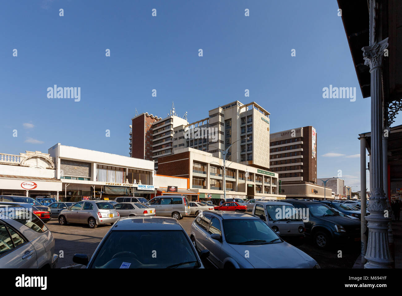 ZIMBABWE, BULAWAYO, OCTOBER 27: Peoples on street in the second largest ...