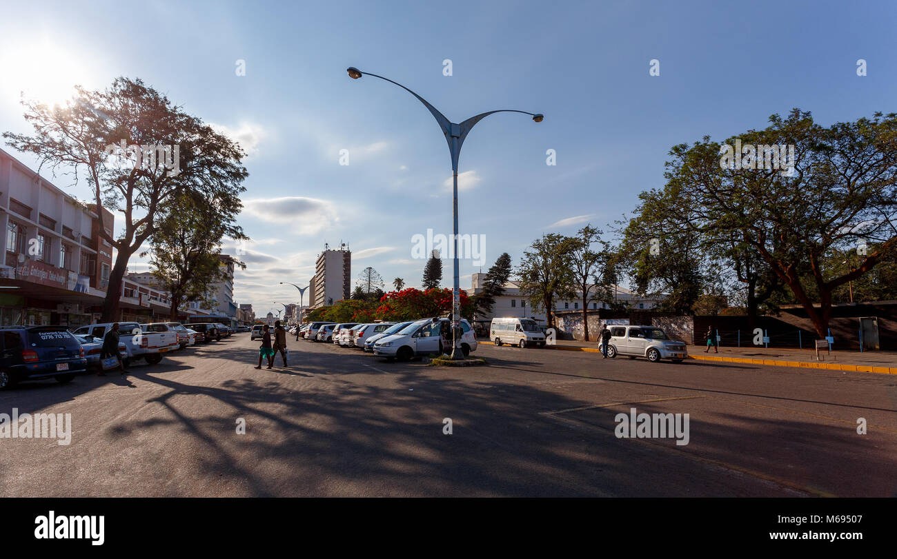ZIMBABWE, BULAWAYO, OCTOBER 27: Peoples on street in the second largest ...