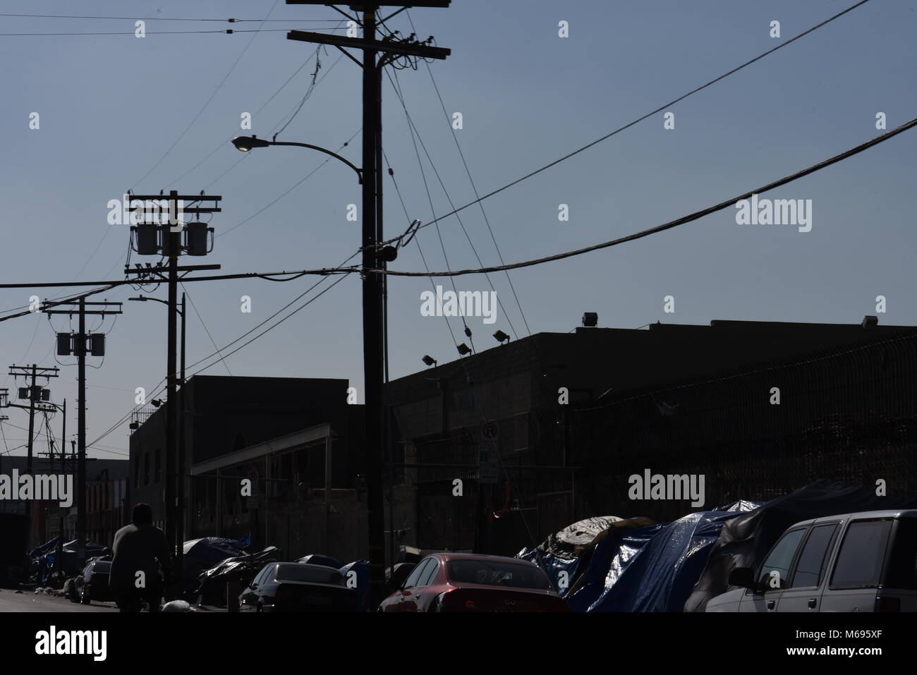 Skid row area downtown los hi-res stock photography and images - Alamy