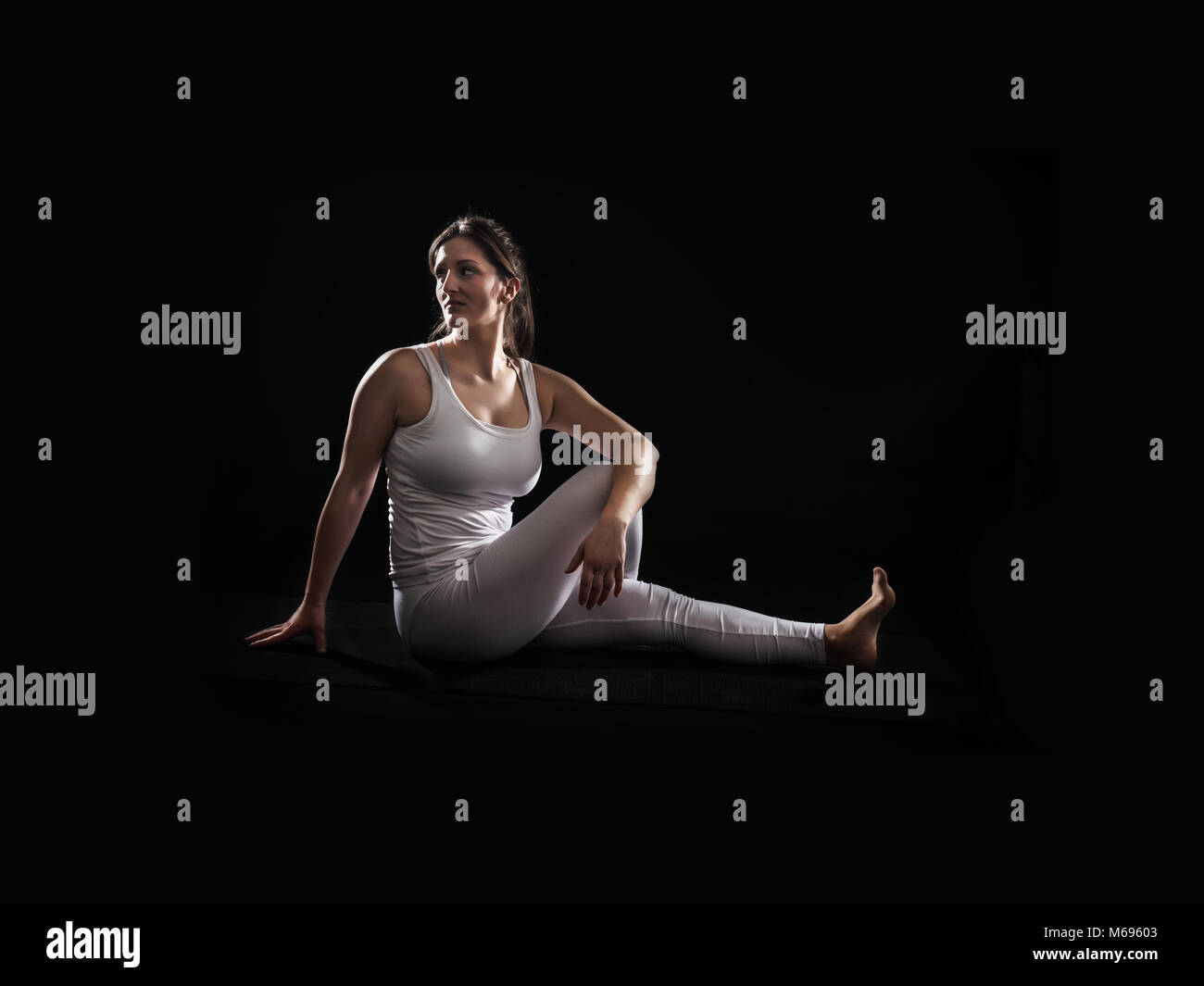 Plus size female exercise studio hi-res stock photography and images ...