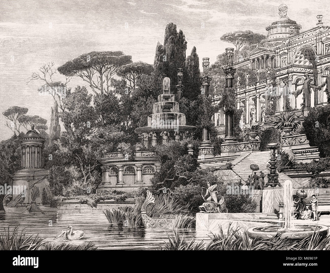 Imperial villa drawing hi-res stock photography and images - Alamy