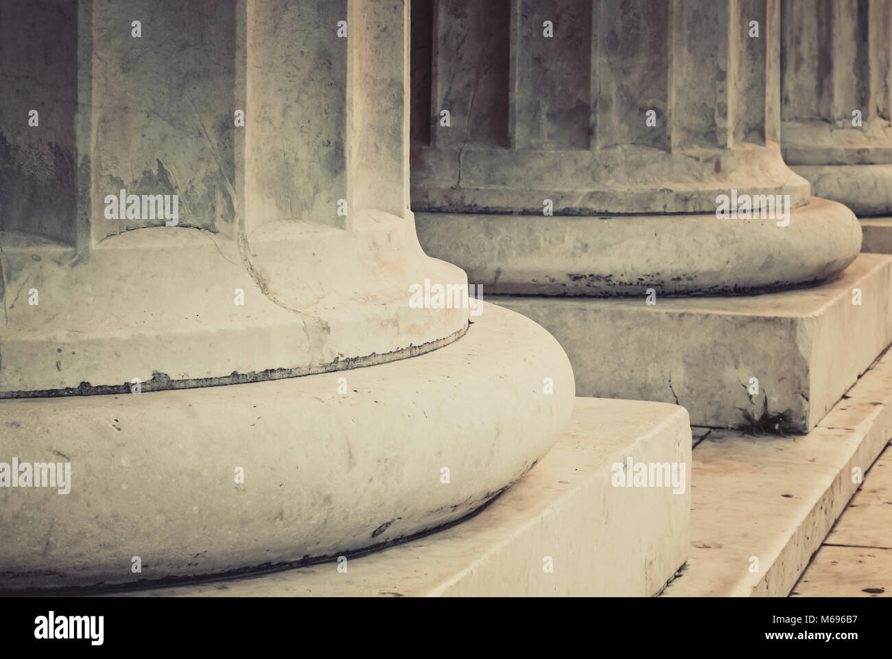 Classic columns base Stock Photo - Alamy