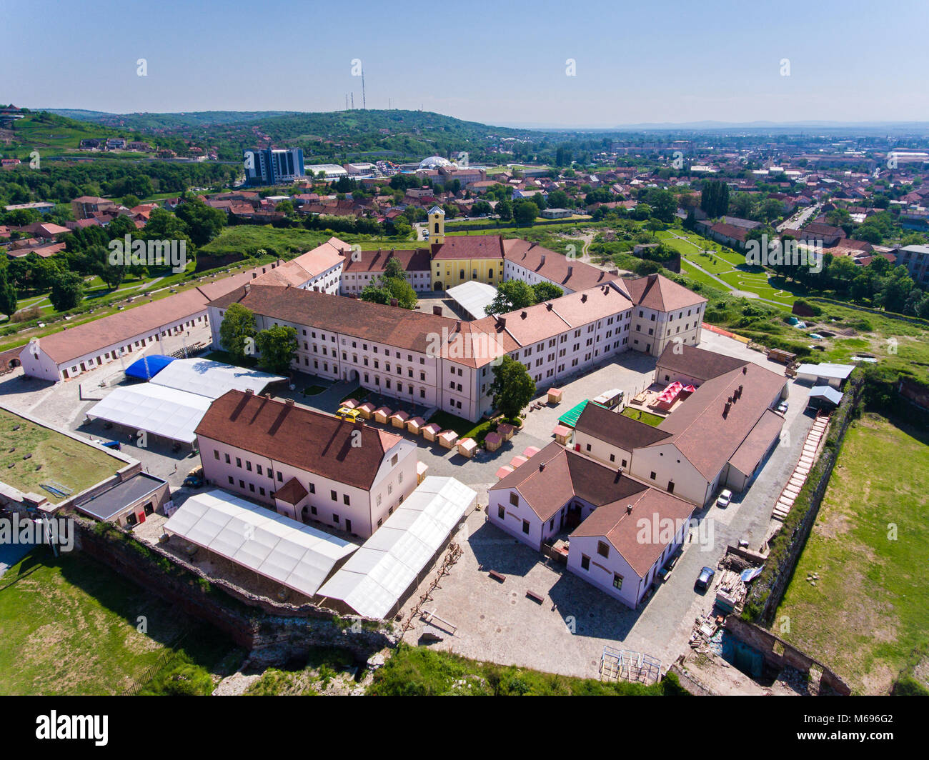 Aerial view of the Oradea Fortress Stock Photo - Alamy
