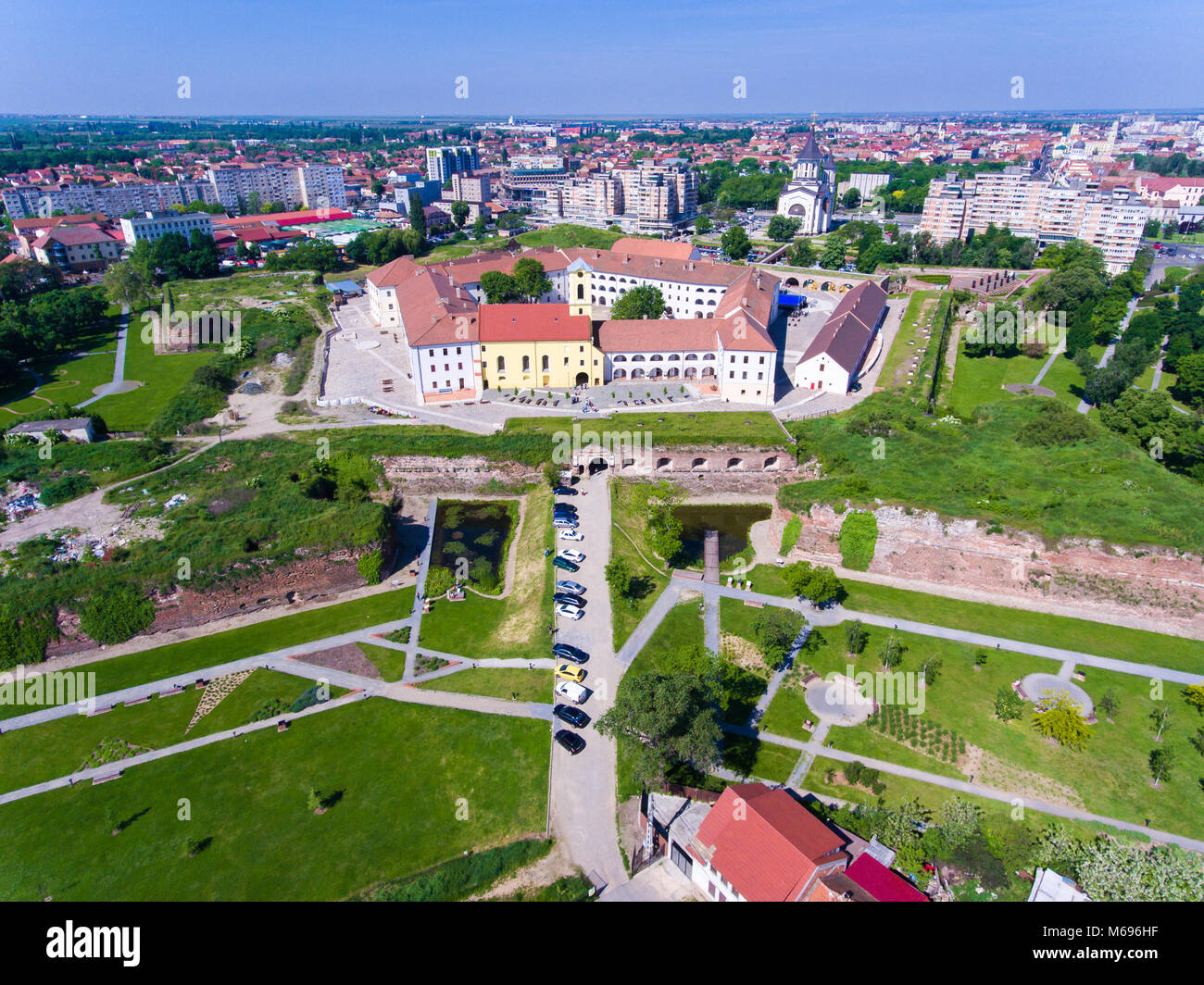 Oradea fortress aerial view Stock Photo - Alamy
