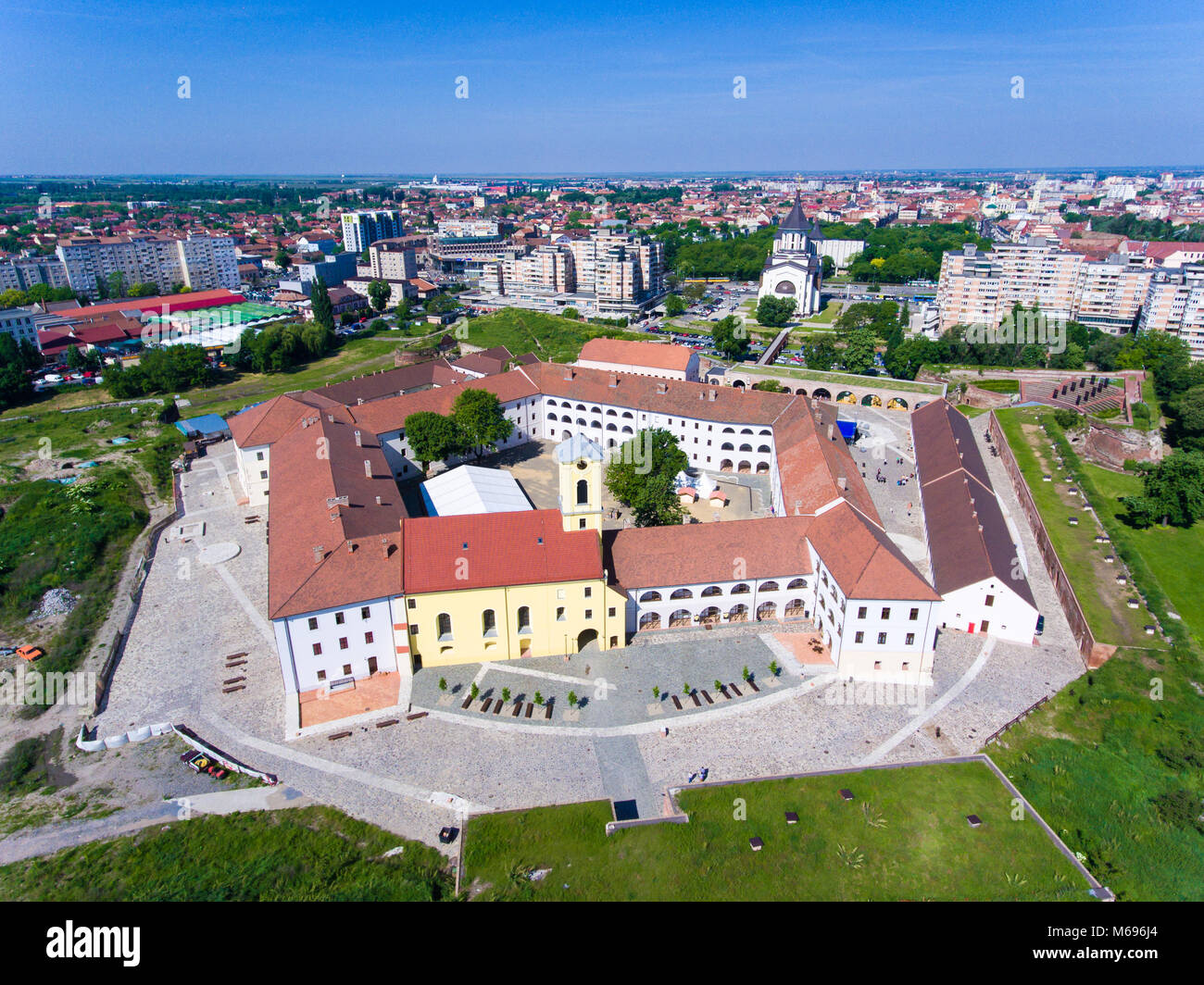 Oradea center fortress main tourist attraction Stock Photo - Alamy