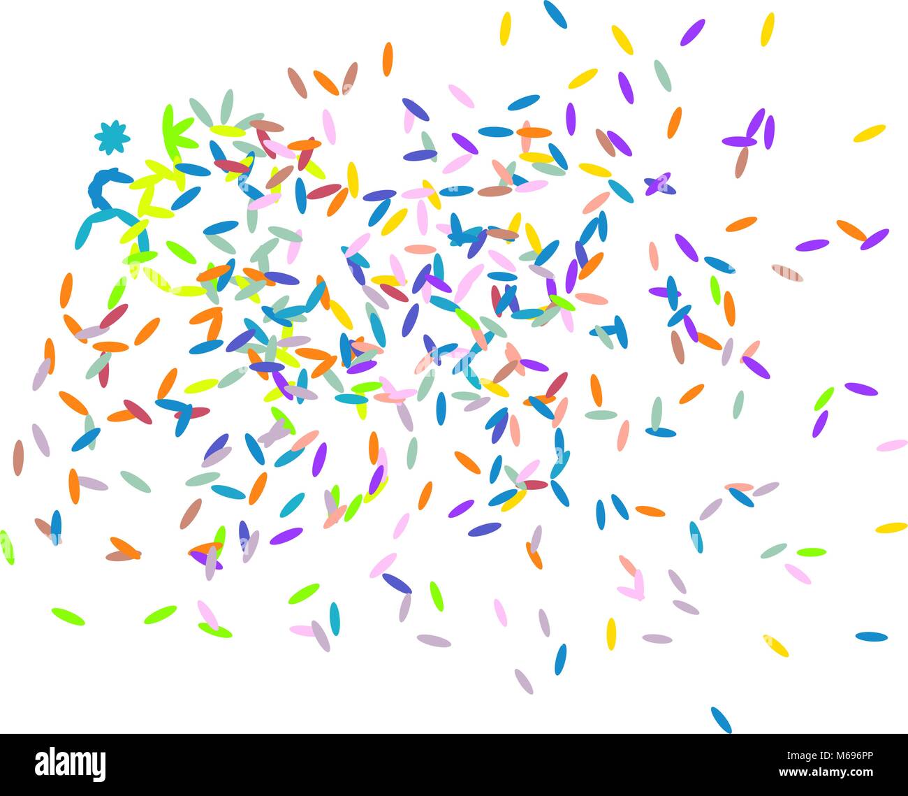 Abstract Colored Motion Particle Or Random Shape Pattern Good For Web Page Wallpaper Graphic