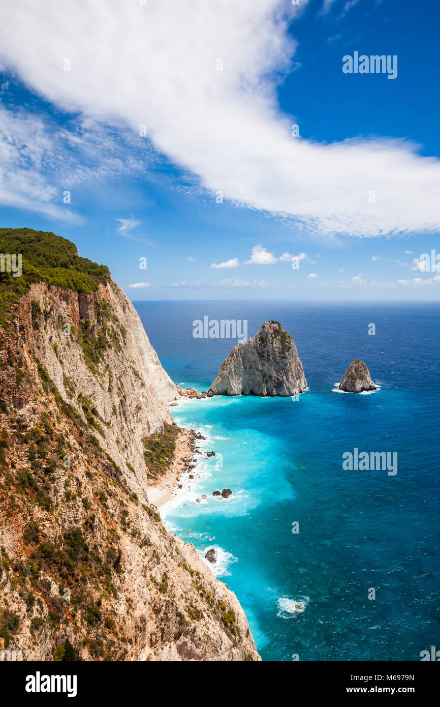 Keri cliffs in Zakynthos (Zante) island in Greece Stock Photo - Alamy