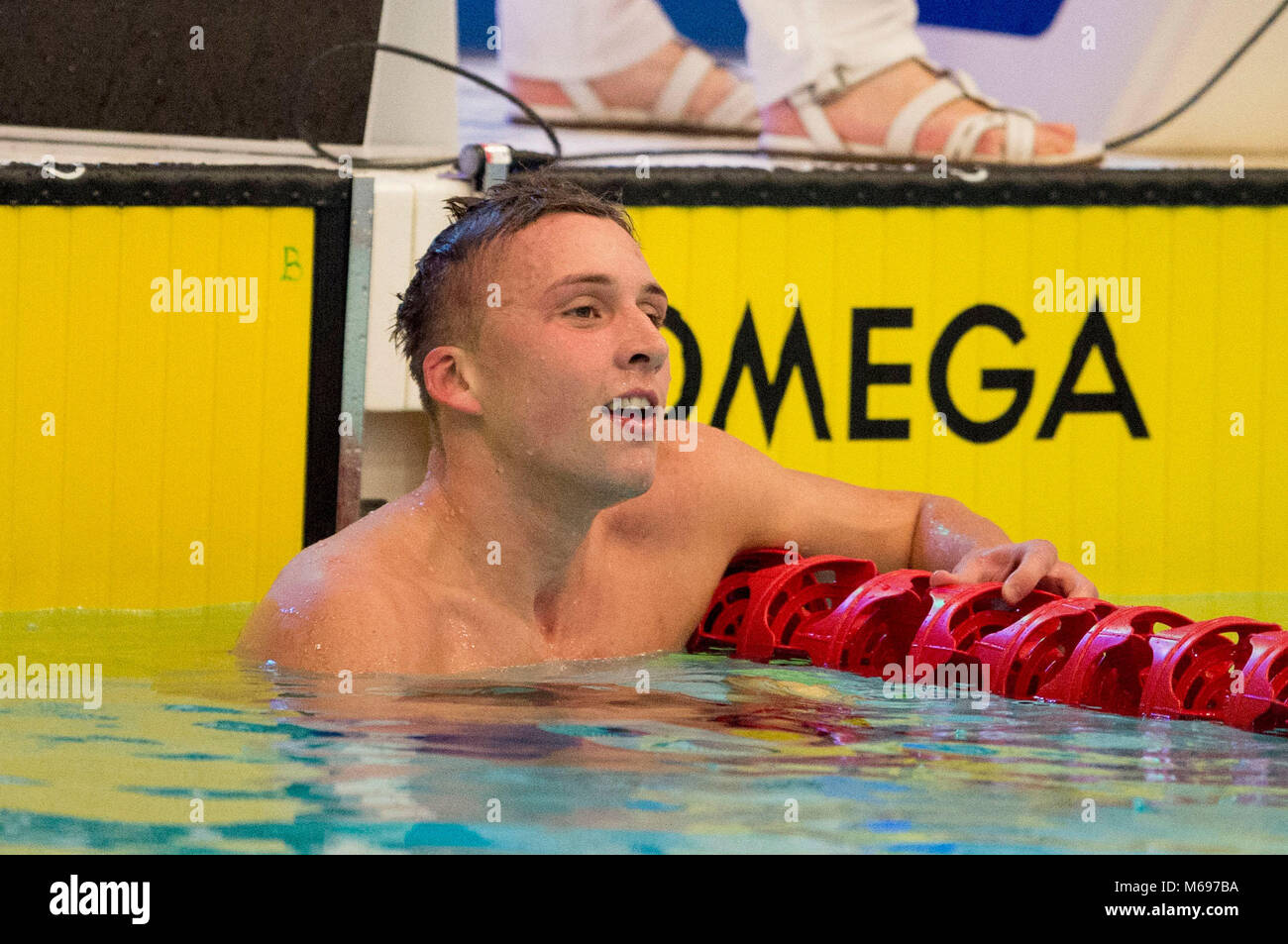 Daniel Jervis wins the Mens 1500m Freestyle final during day one of the ...