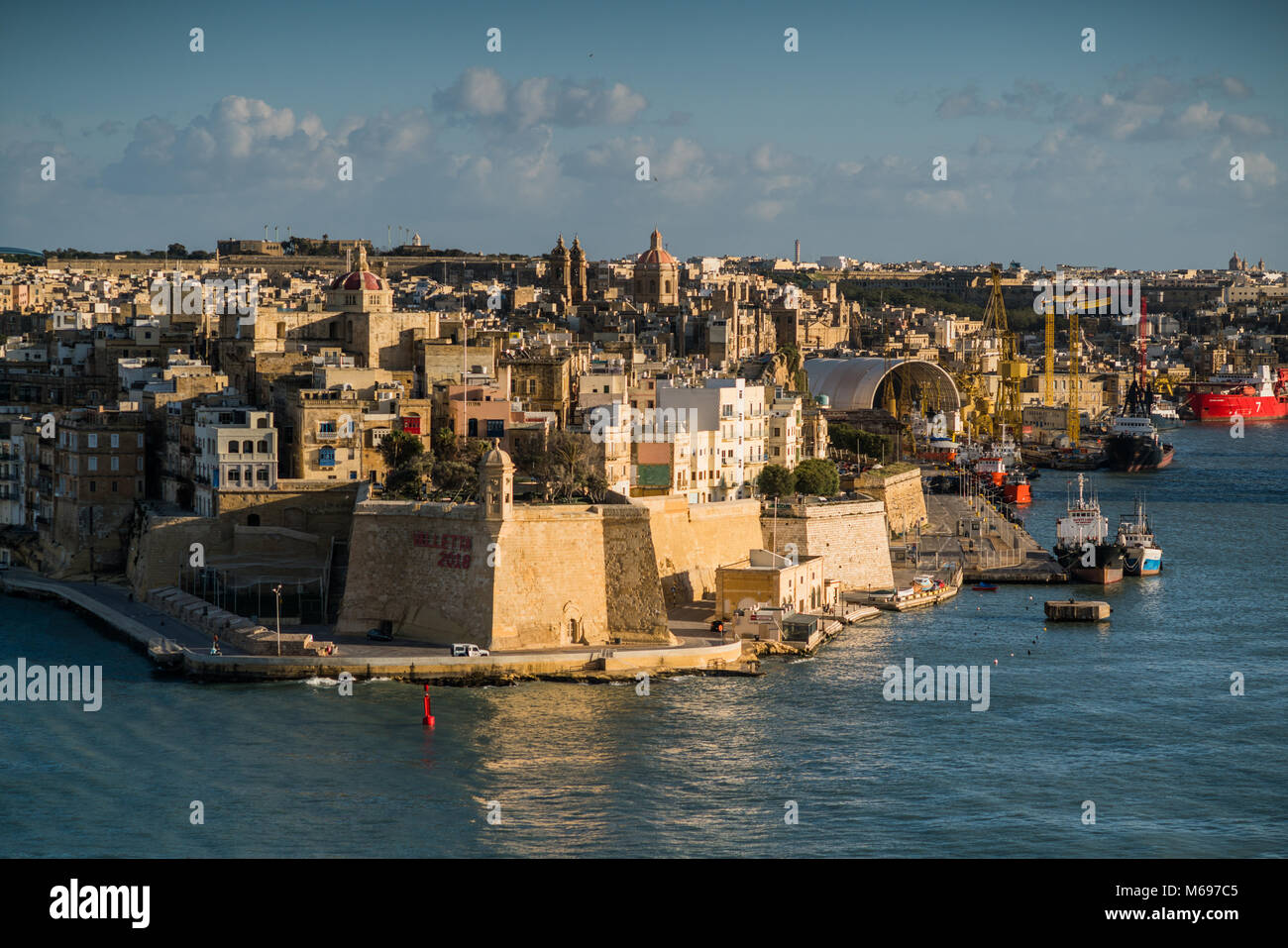 Fort Saint Angelo, Birgu Waterfront, Vittoriosa, Malta Stock Photo - Alamy