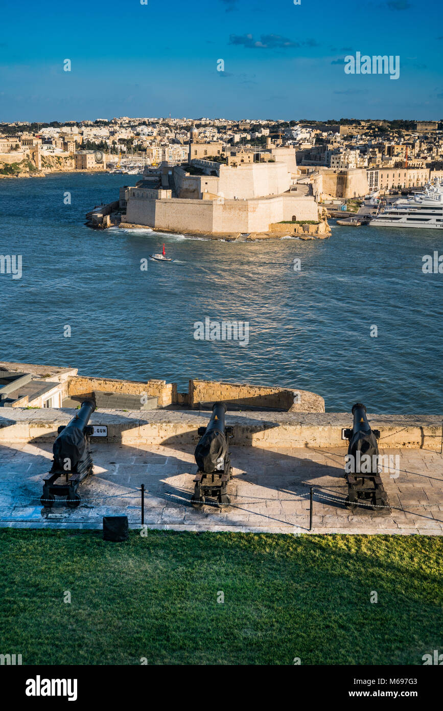 Fort Saint Angelo, Birgu Waterfront, Vittoriosa, Malta Stock Photo - Alamy