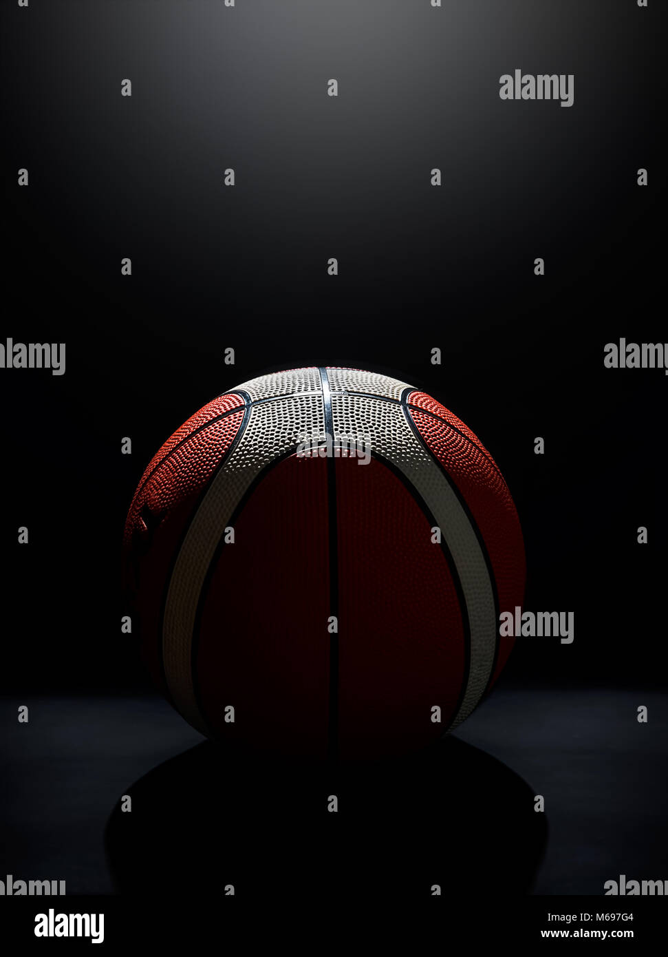 Basketball on a dark background Stock Photo - Alamy