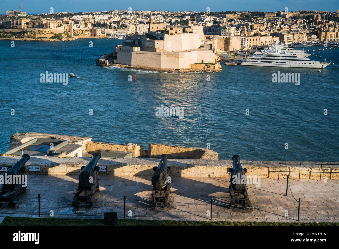 Fort Saint Angelo, Birgu Waterfront, Vittoriosa, Malta Stock Photo - Alamy