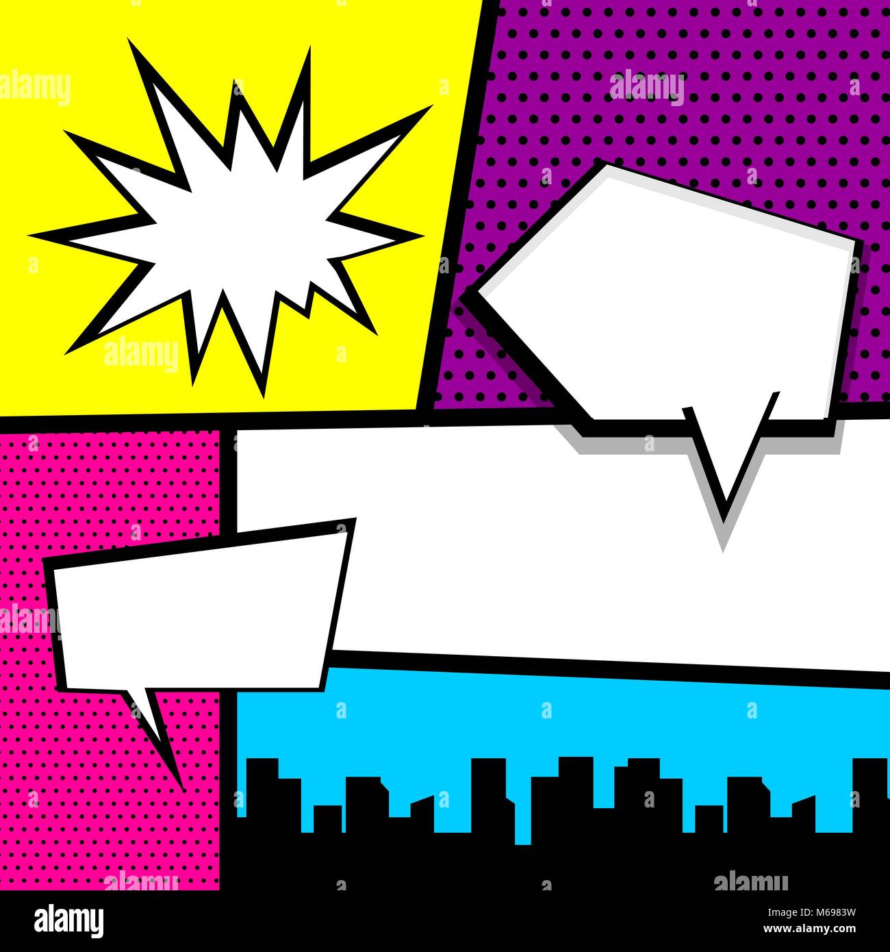 Pop art comic book colored backdrop Stock Vector Image & Art - Alamy