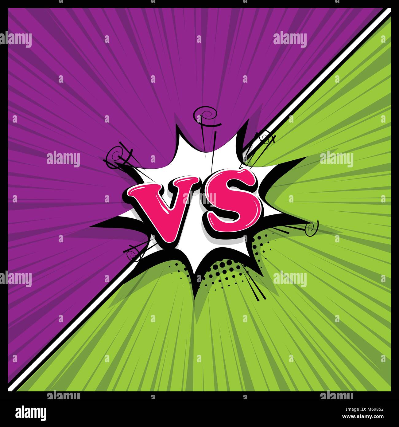 Versus comic text speech bubble Stock Vector Image & Art - Alamy