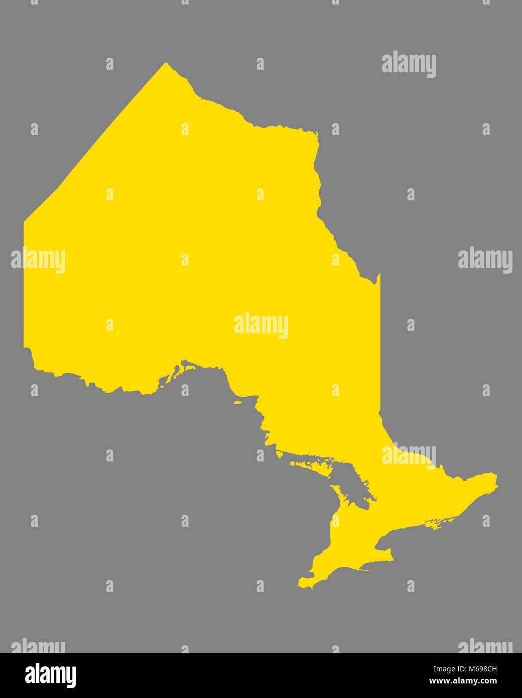 Map of Ontario Stock Photo - Alamy