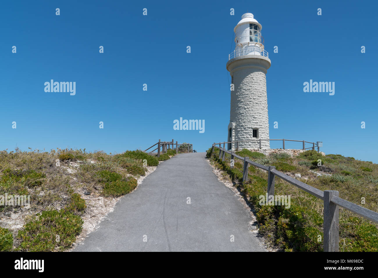 Bathurst Lighthouse on Rottnest Island, Western Australia Stock Photo ...