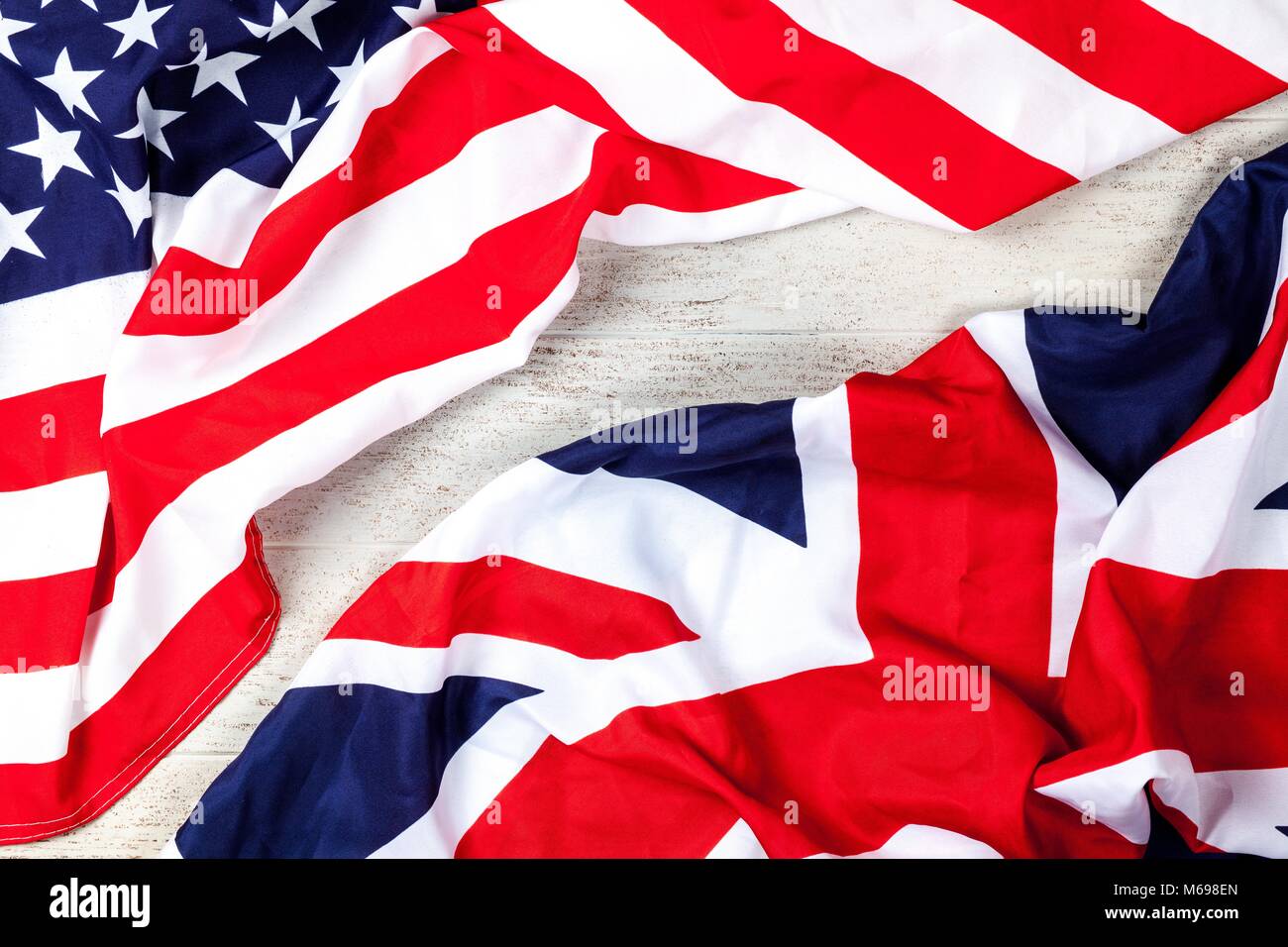 British and american flag hi-res stock photography and images - Alamy