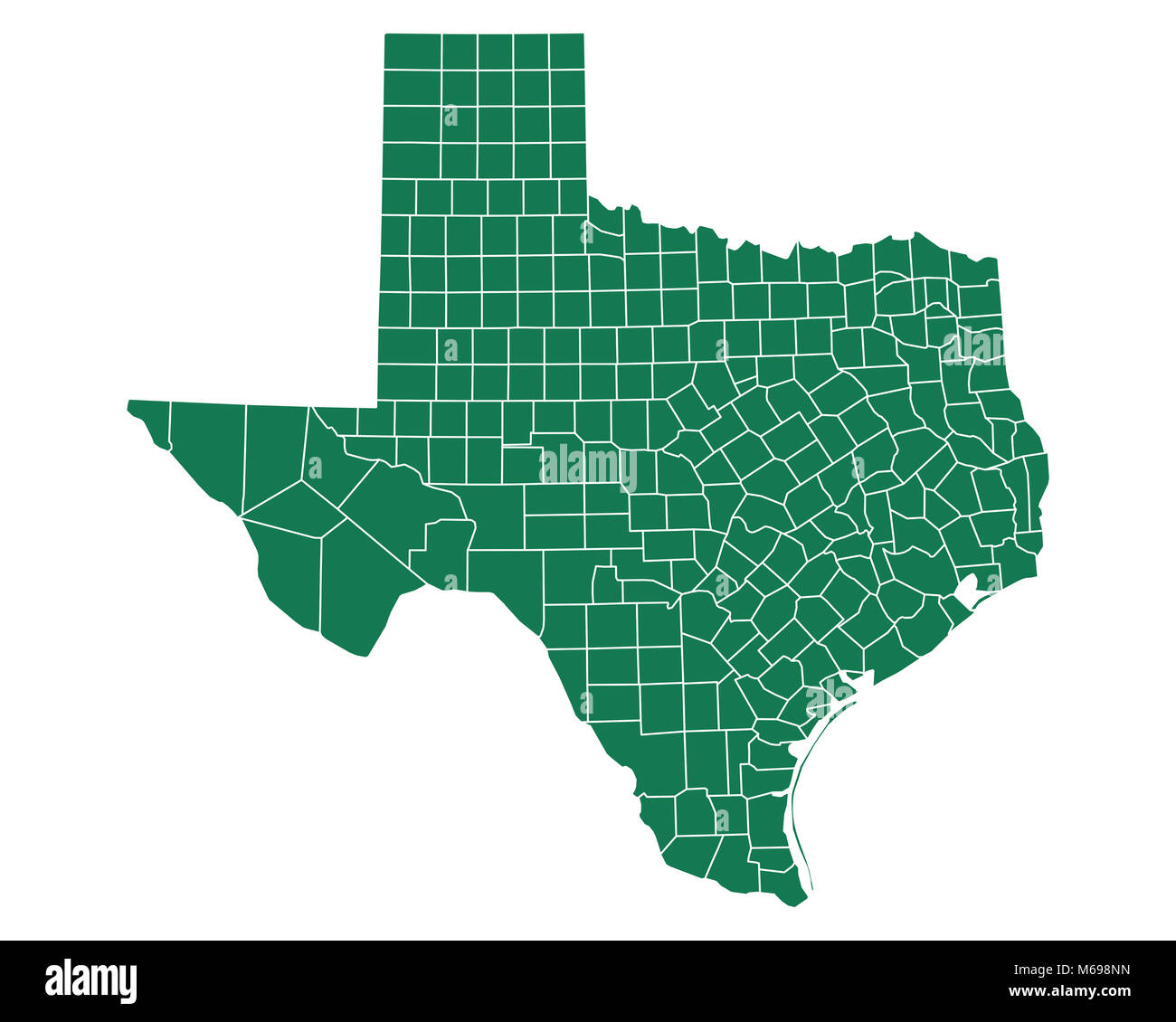 Map of Texas Stock Photo - Alamy
