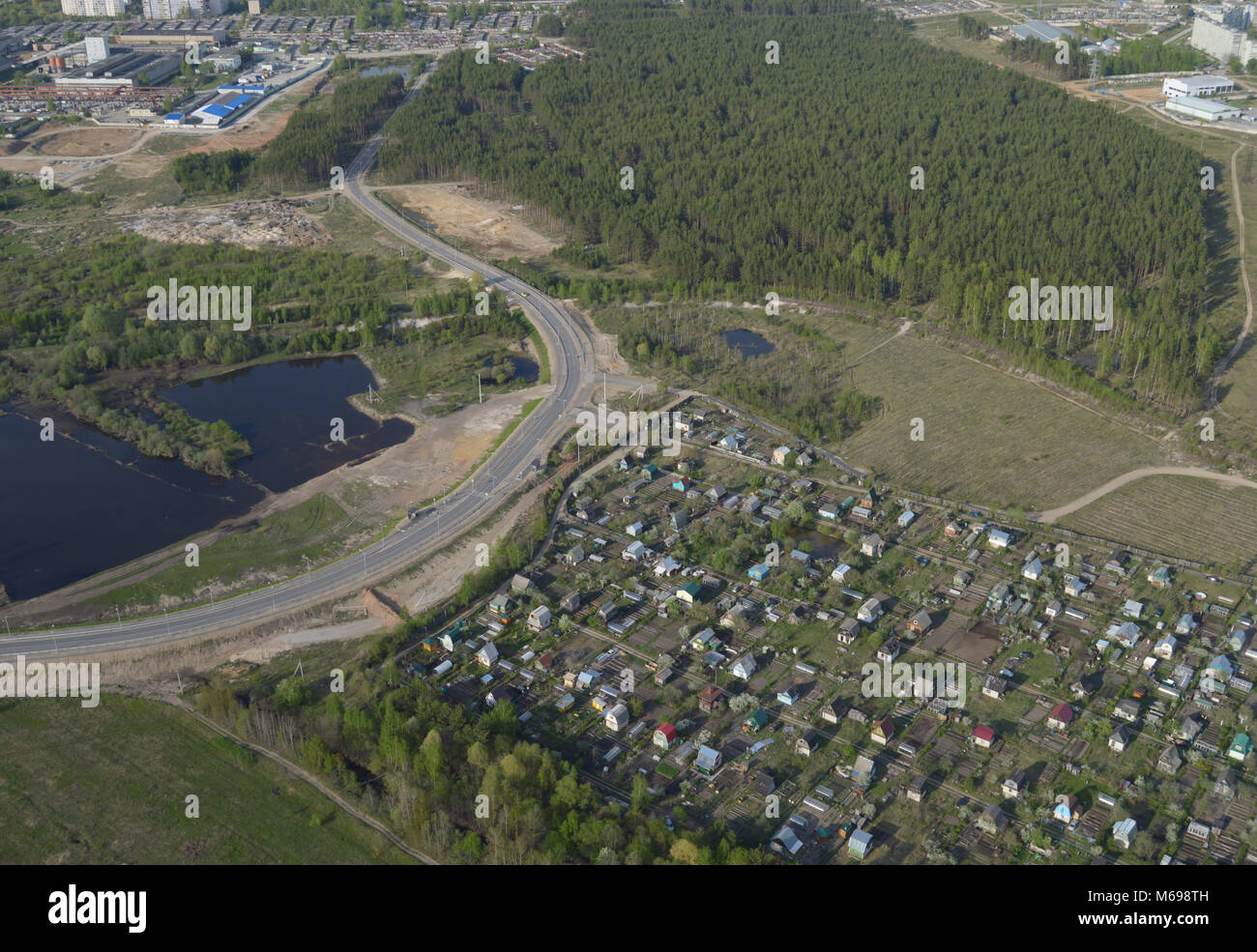 Vladimir region, Russia. 8 May 2016. Neighborhoods of Kovrov from the ...