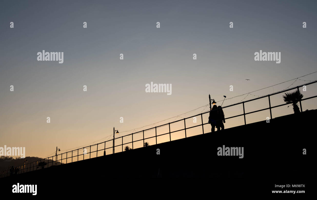 The promenade in Teignmouth, Devon, UK Stock Photo - Alamy