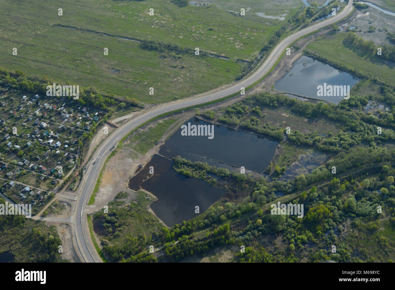 Vladimir region, Russia. 8 May 2016. Neighborhoods of Kovrov from the ...