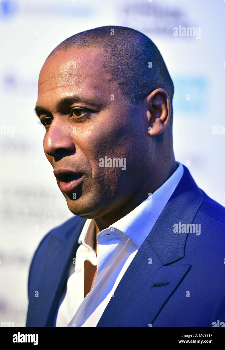 Les Ferdinand arriving for the 2018 London Football Awards at Battersea ...