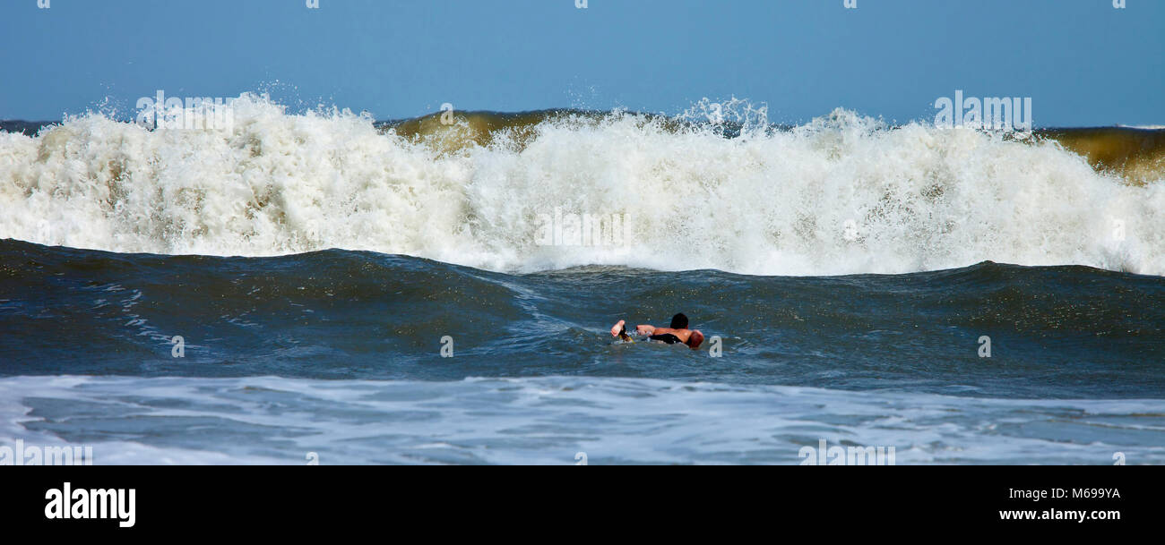 Surfer paddling hi-res stock photography and images - Alamy