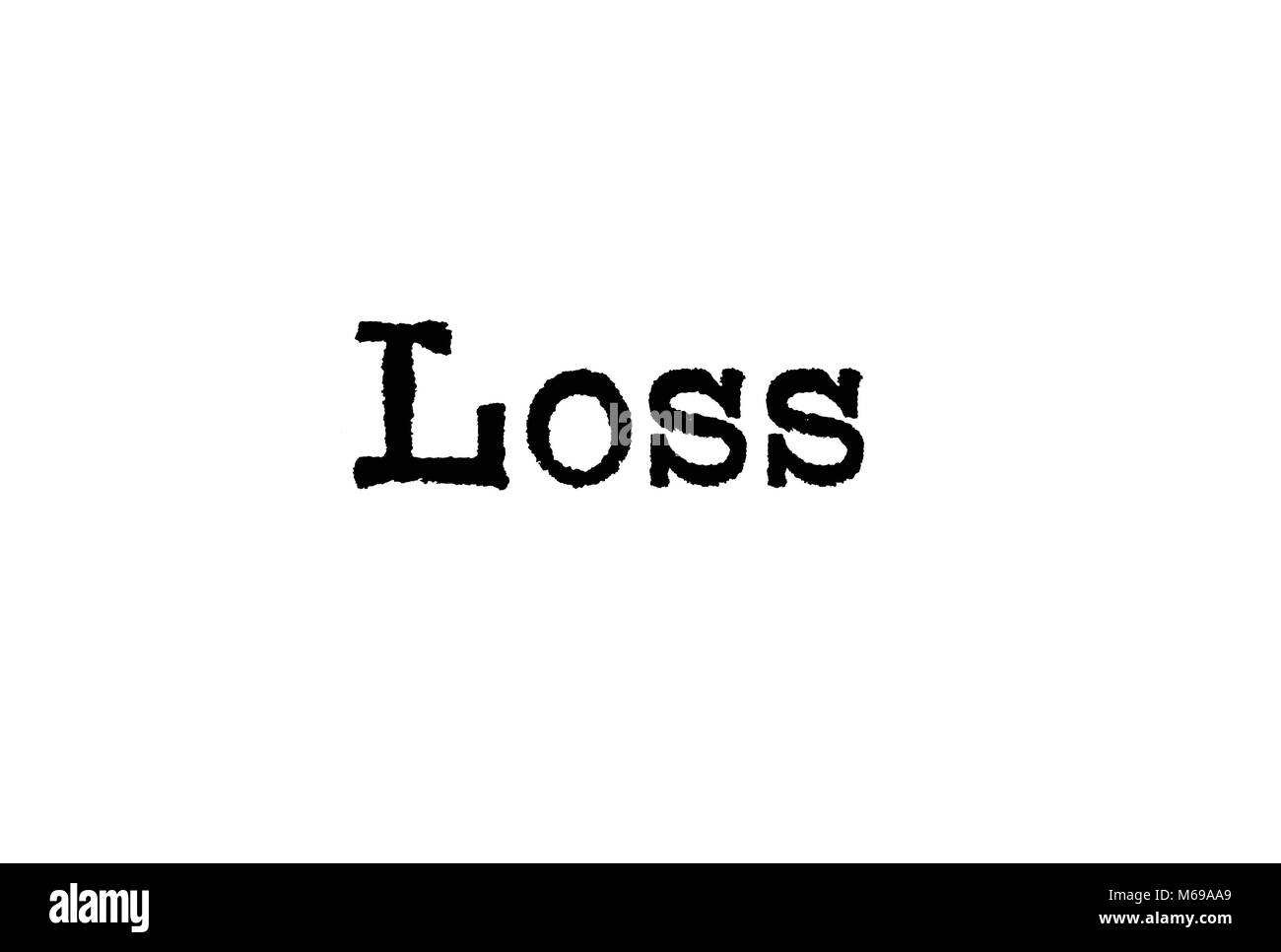 The word loss hi-res stock photography and images - Alamy