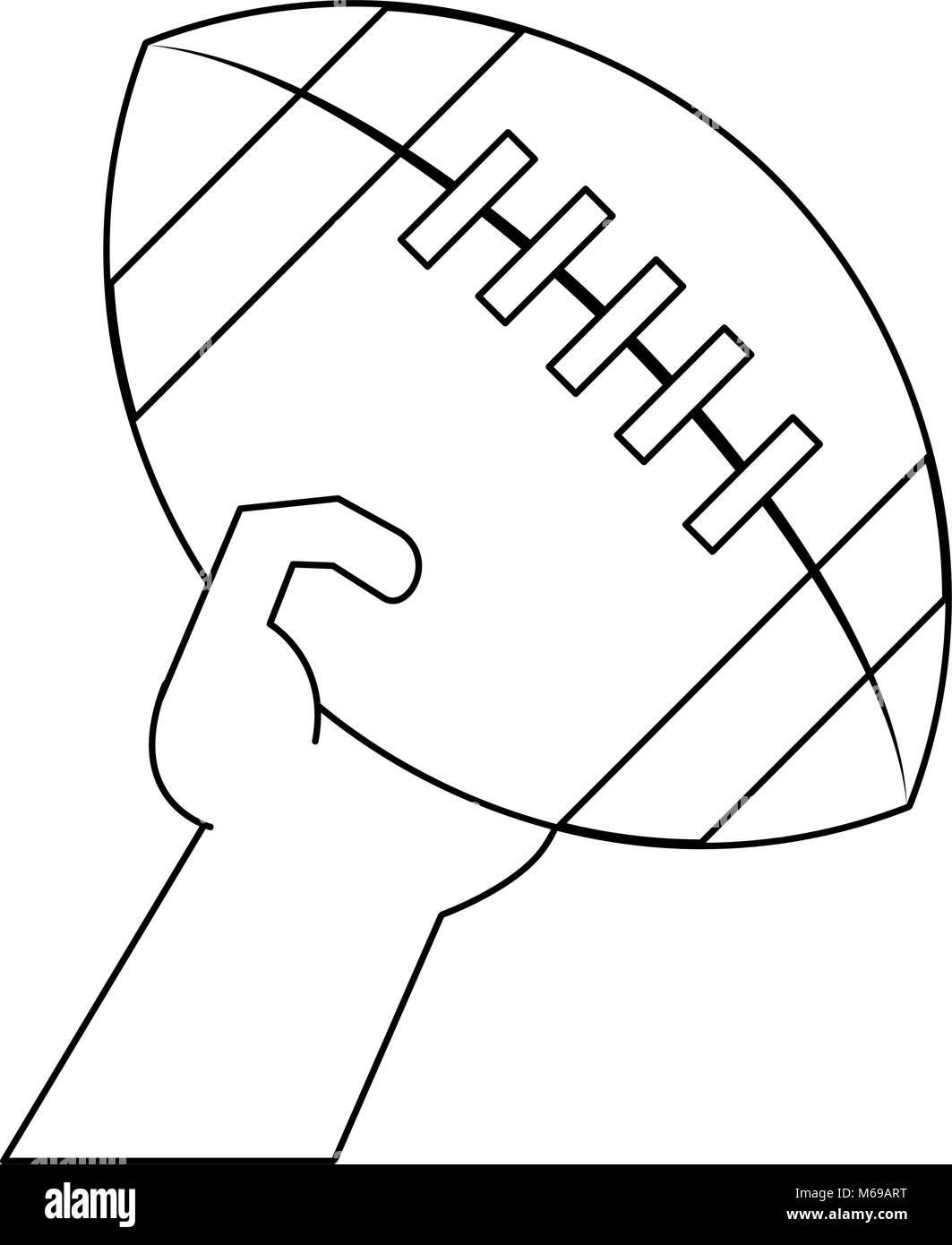 American football ball symbol Stock Vector Image & Art - Alamy